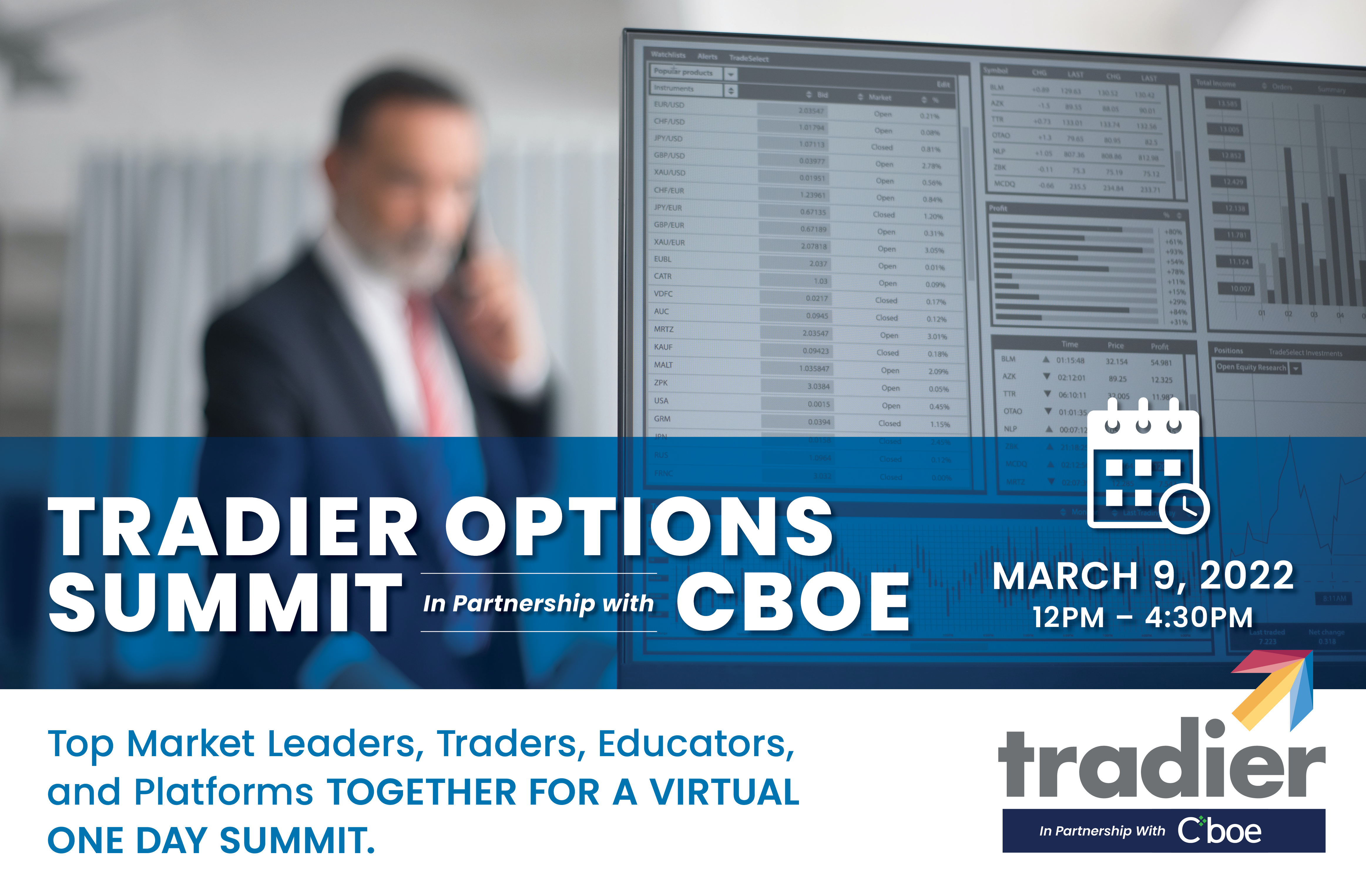 Tradier Announces Tradier Options Summit in Partnership with Cboe on March 9, 2022
