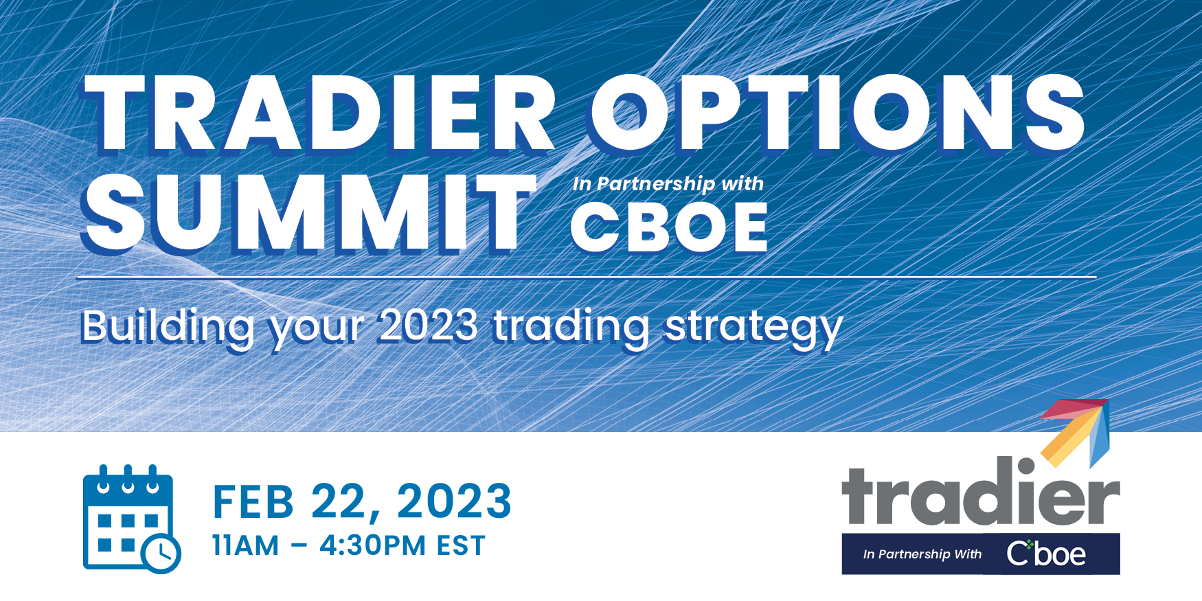 Tradier Announces Most Diverse, Actionable Options Summit Yet!