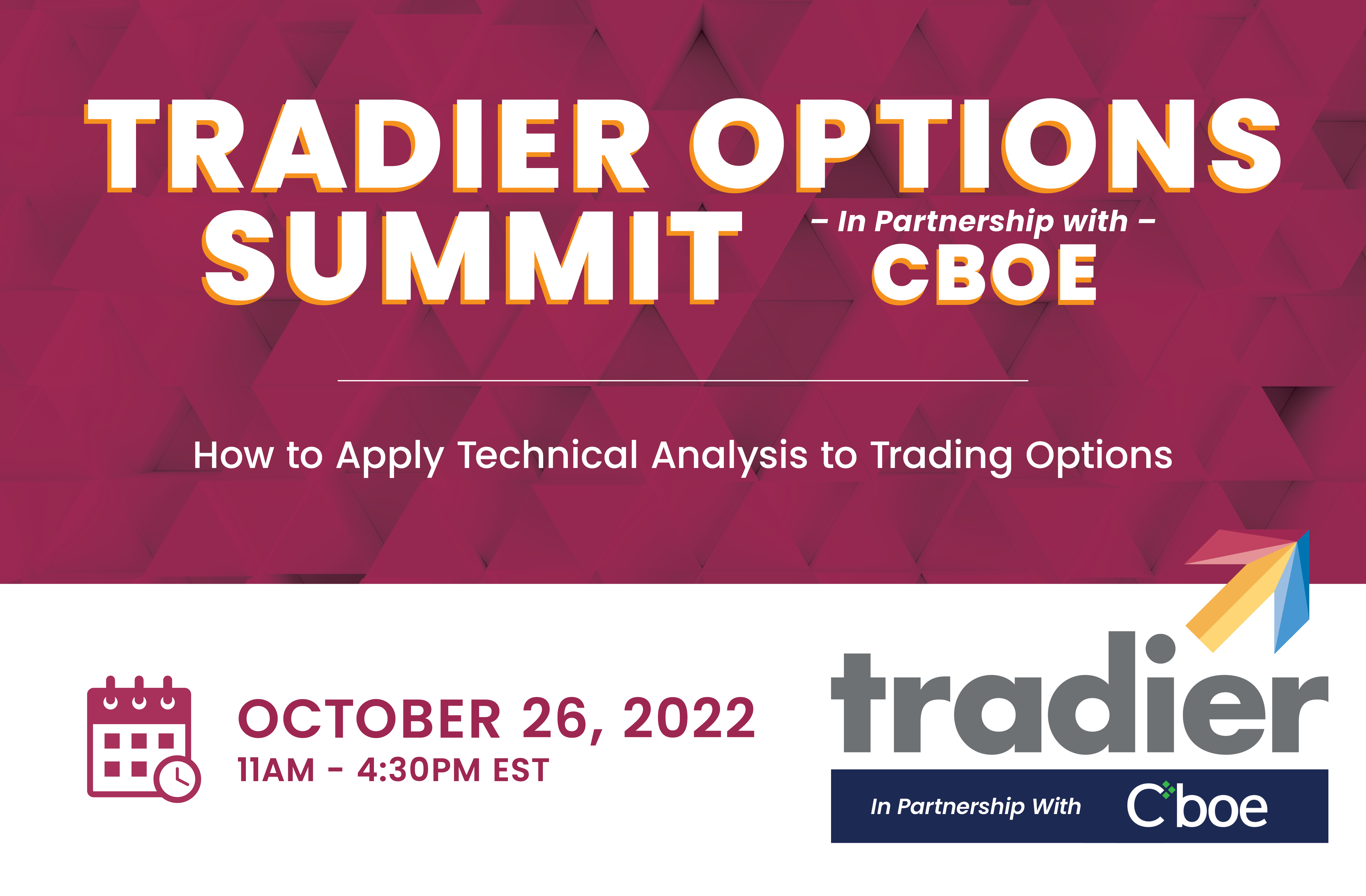 Tradier Announces Tradier Options Summit on October 26, 2022